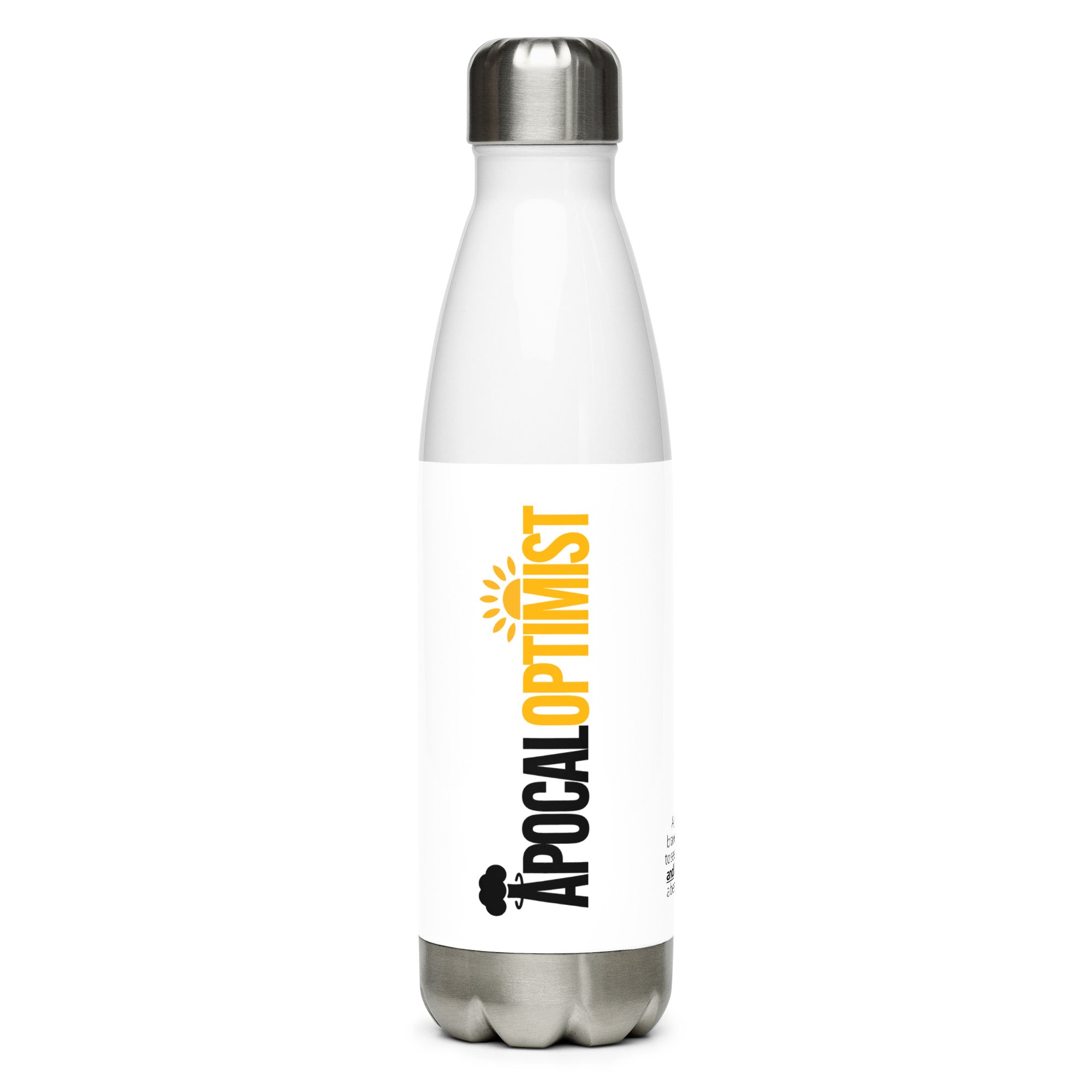 Apocaloptimist 17 oz. stainless steel, double-wall water bottle ...